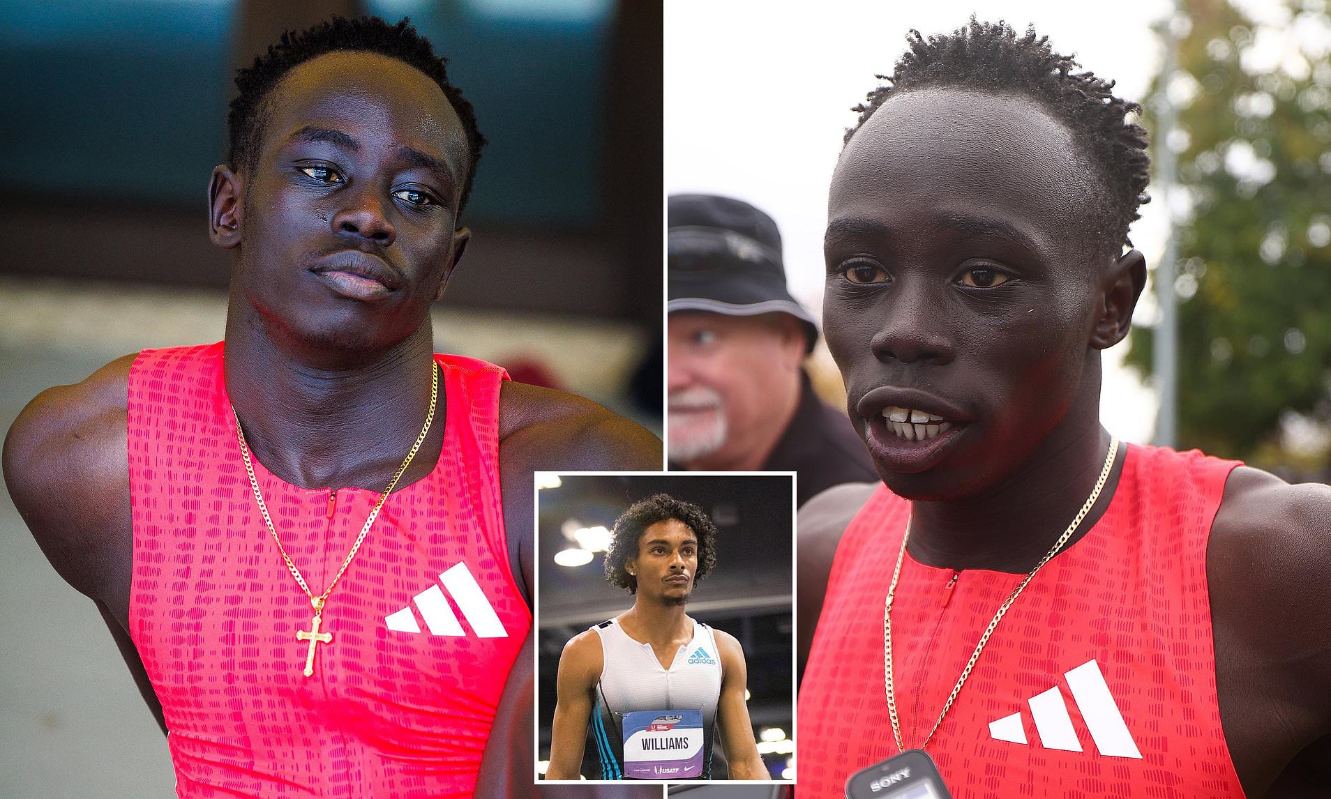 American sprint star Noah Williams slams Gout Gout for 'soft' move ...