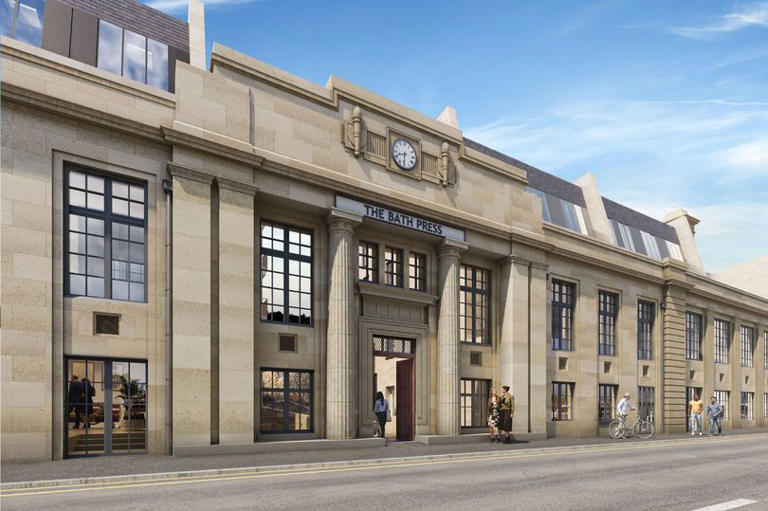 Empty and historic Bath Press site is being transformed