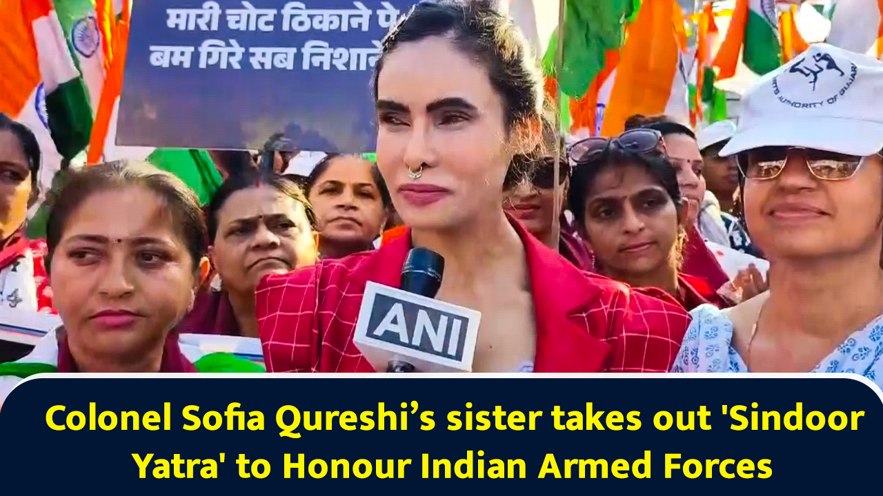 Colonel Sofia Qureshi’s sister takes out 'Sindoor Yatra' to Honour ...