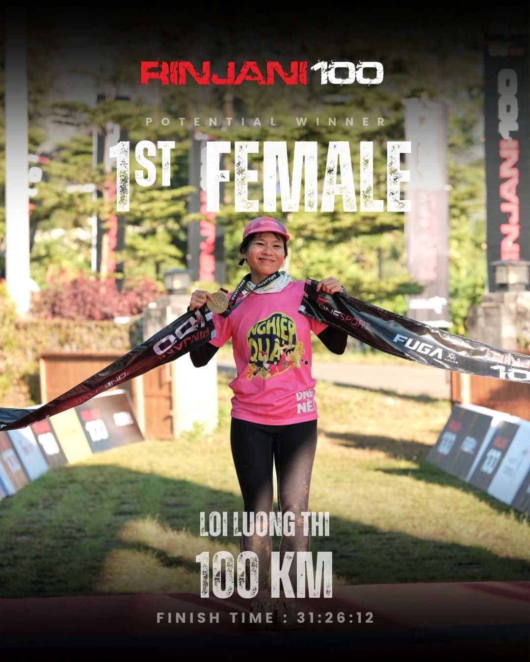 Nữ runner Việt Nam vô địch 100km giải trail khó bậc nhất thế giới