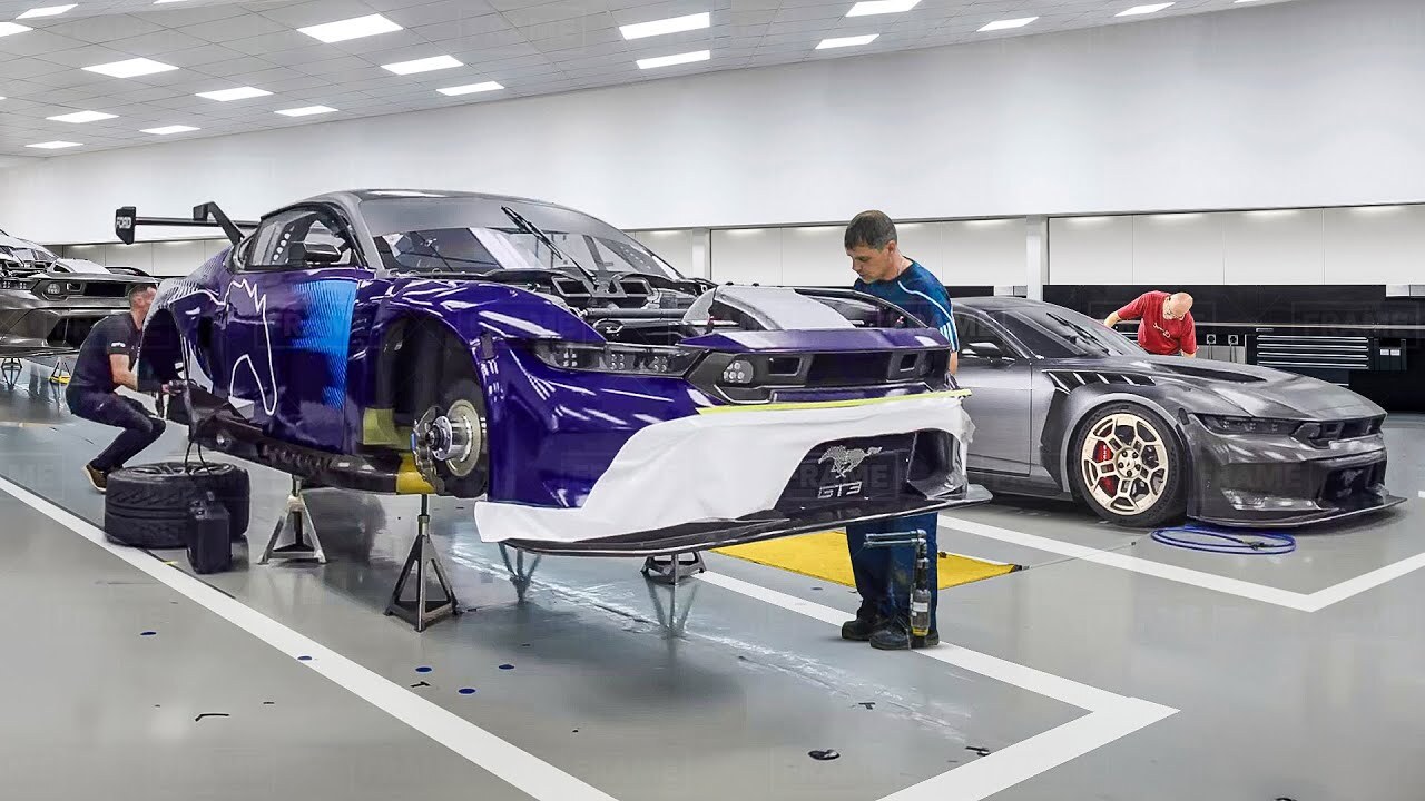 Inside US Elite Factory Producing Powerful Ford Mustang GT3 ...