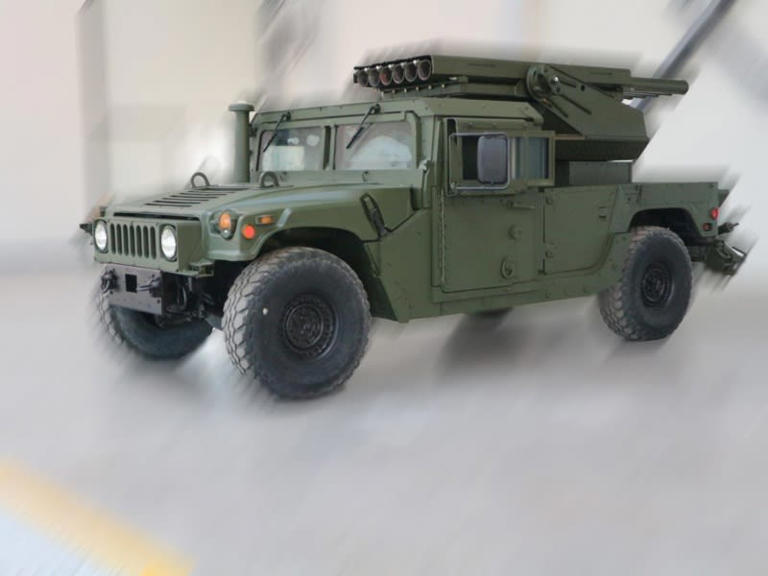 Ukraine's National Guard adapts HMMWV for next-gen mobile rocket ...
