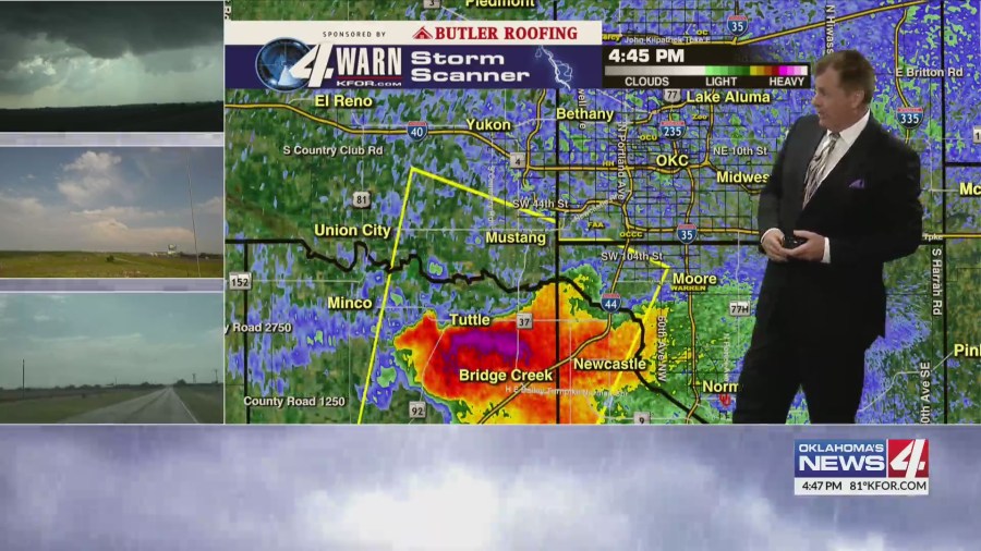 4Warn Storm Team tracks severe storms moving across Oklahoma