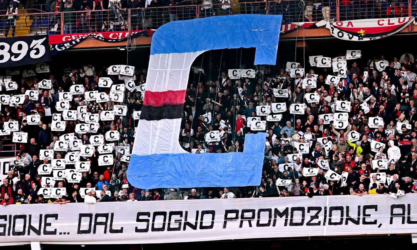 Genoa-Atalanta, striscioni sfottò dei tifosi rossoblù per la ...