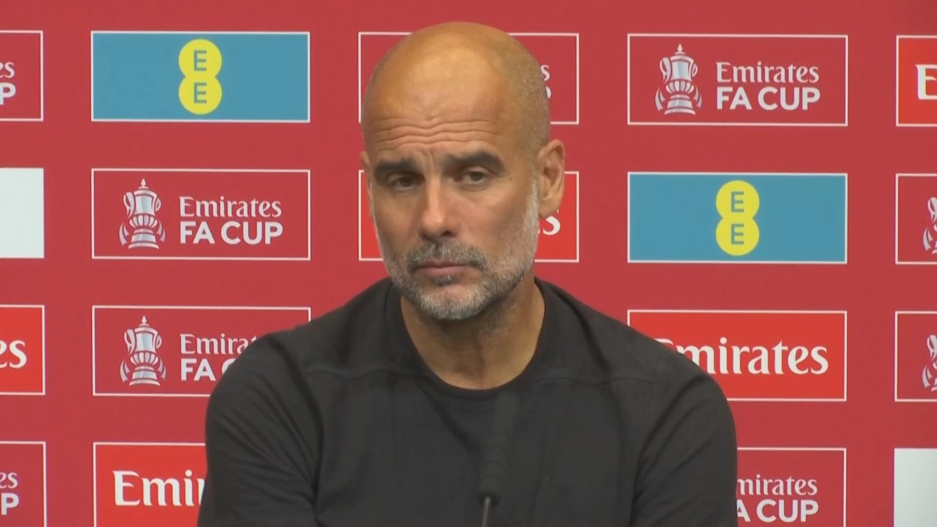 'Don't ask me' - Guardiola on Henderson handball after FA Cup final defeat