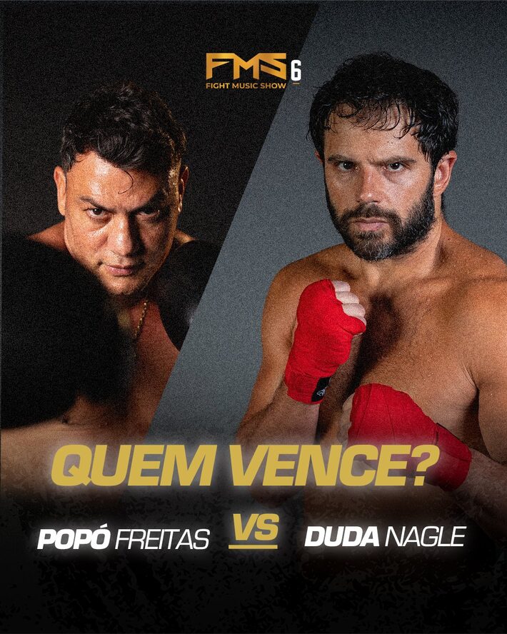 Popó Freitas x Duda Nagle no Fight Music Show 6: onde assistir ao vivo e horário