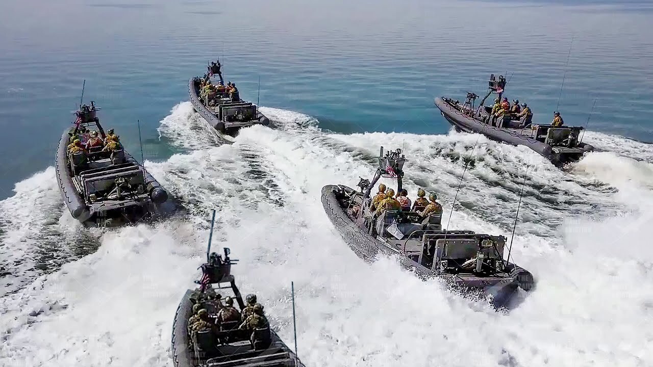 US Navy Special Training to Chase & Capture Illegal Boats at Sea