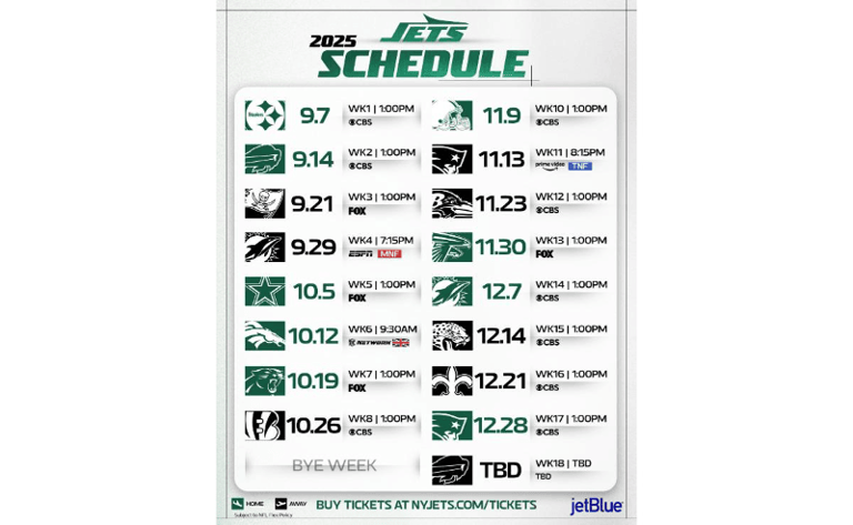 NFL 2025: New York Jets Reveal Preseason Schedule Amid Major Rebuild
