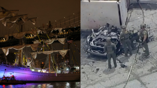 ‘US under attack?’ Brooklyn Bridge ship collision and Palm Springs explosion fuel online theories