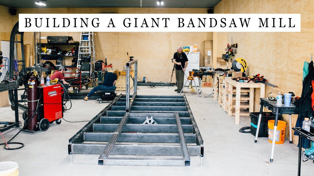 Build a giant bandsaw mill from scratch