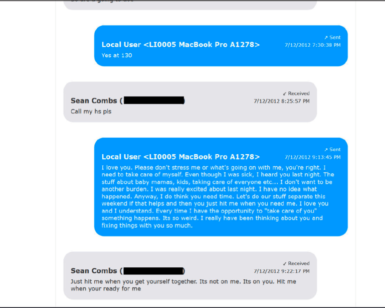 Sean ‘Diddy’ Combs, Cassie Ventura’s explicit text messages released publicly after being ...