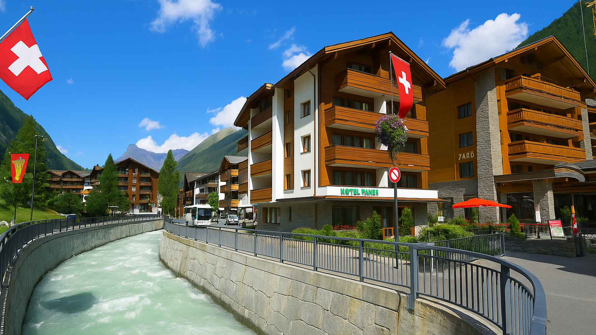 Zermatt en Suiza (4K) – ¡Explora el Matterhorn desde un ángulo épico!