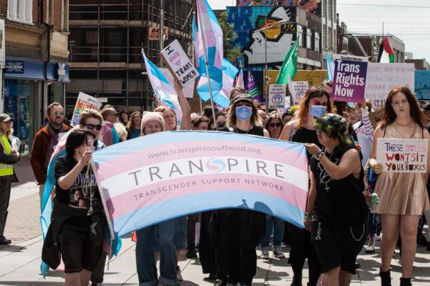 Hundreds attend transgender rights protest march through Southend High ...