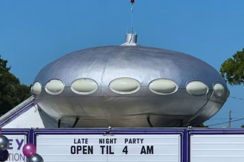 Bizarre UFO building intended for art now overrun with alien ‘strippers'