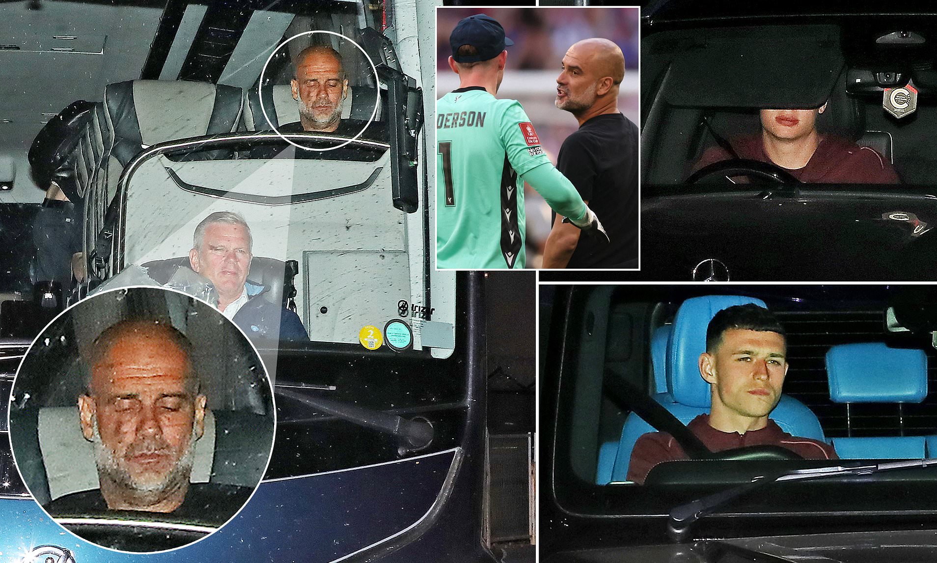 Pep Guardiola cuts a dejected figure after FA Cup final loss