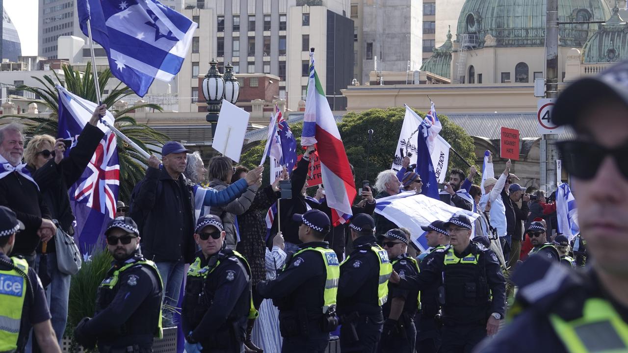 Horror Nazi symbol spotted at Victoria rally