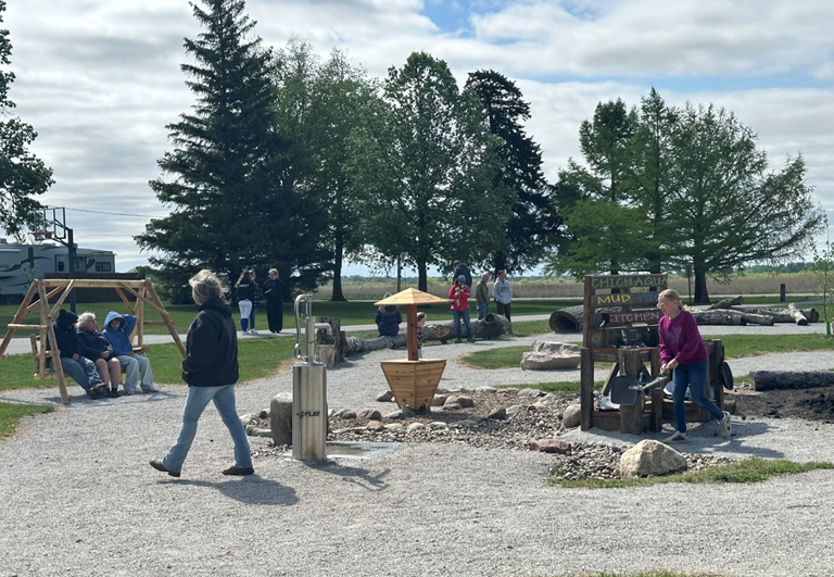 Polk County park opens natural playscape with pebble harp, mud kitchen