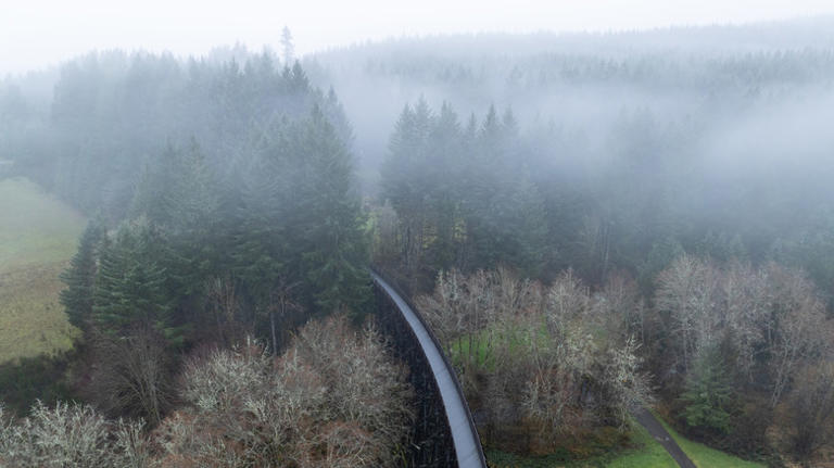 Oregon's First Rail Trail Is A Gentle Forested Path Between Two ...