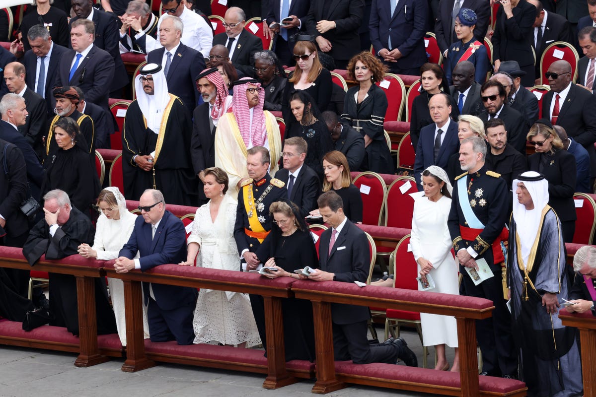 Princess Charlene Wears an Elegant Elie Saab Dress to Pope Leo’s ...