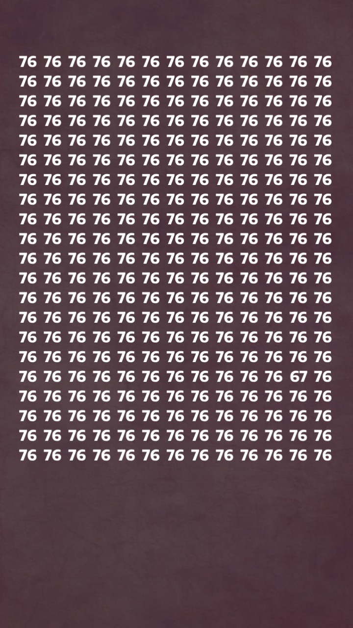 IQ test: Only legends can spot the number 67 in 5 seconds - Can you?