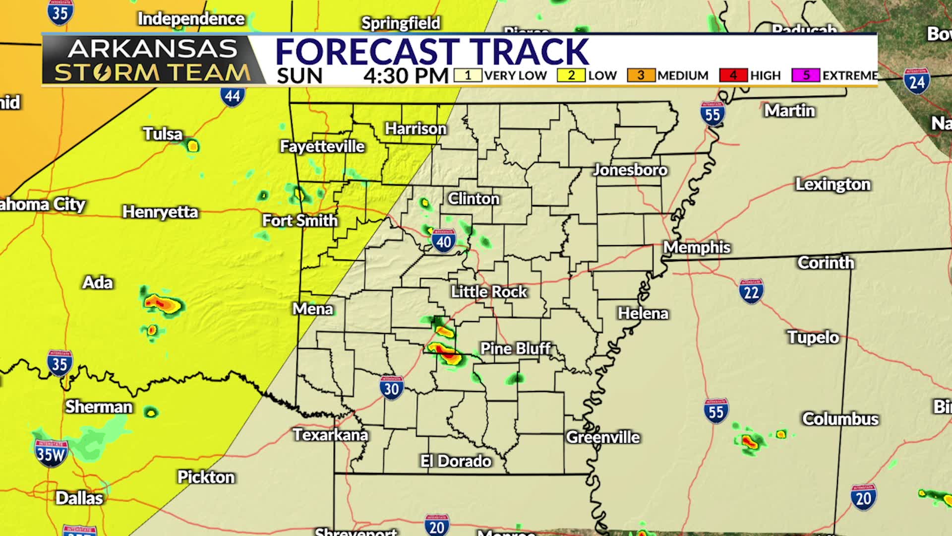 Storm Chance Increase for Monday/Tuesday