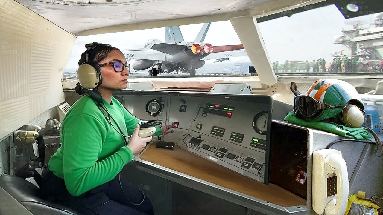 Life Inside Tiny Room Below Aircraft Carrier Deck Launching Massive ...