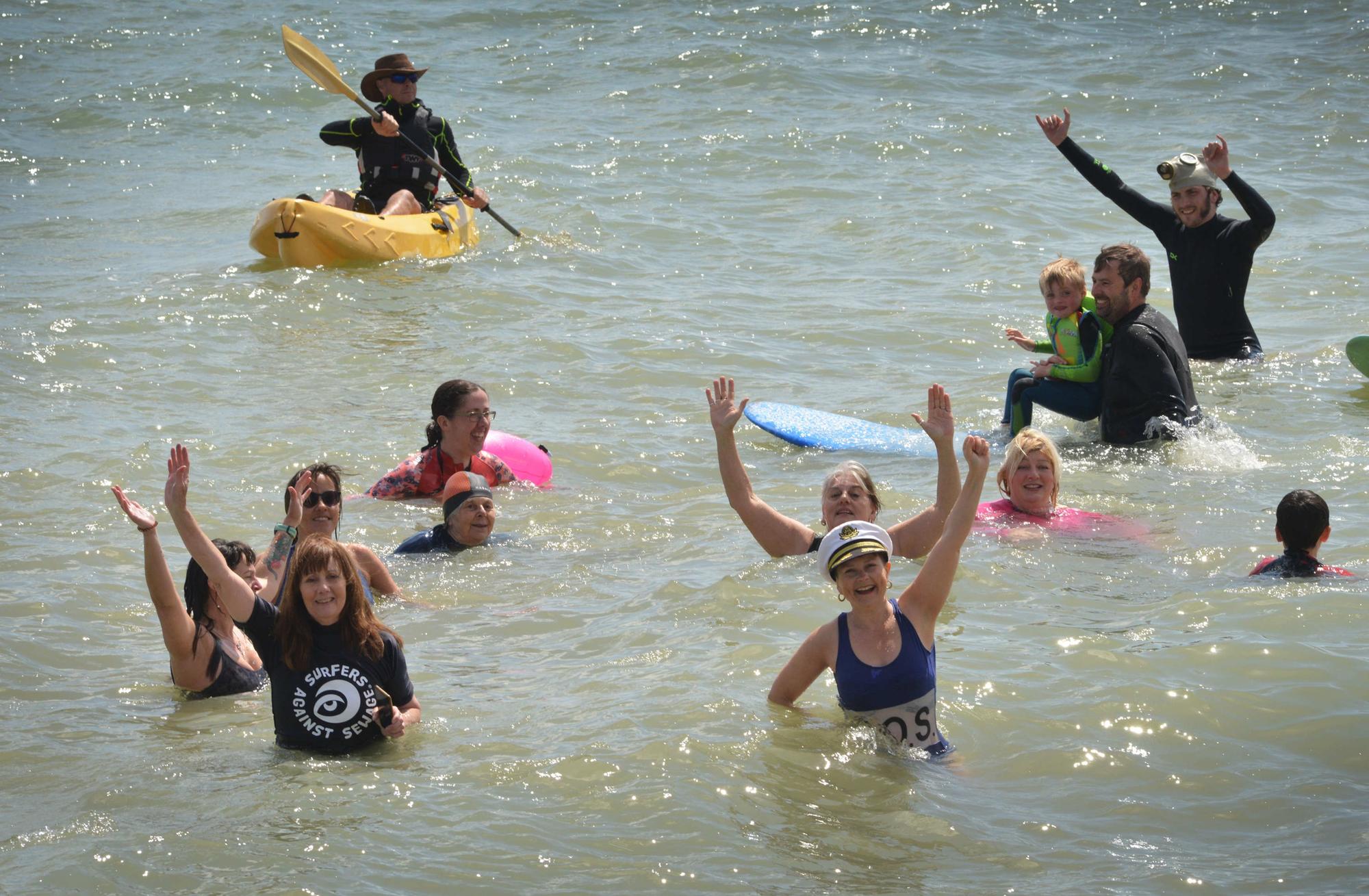 In Pictures: Paddle-Out Protest takes place in Hastings