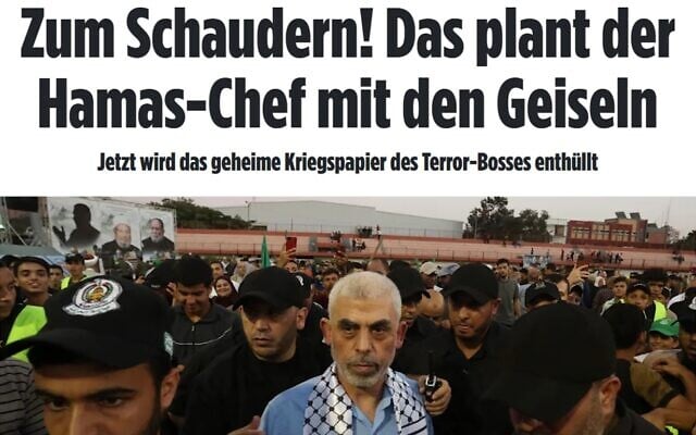Bild said to have distorted leaked Hamas document to serve ‘Netanyahu’s ...