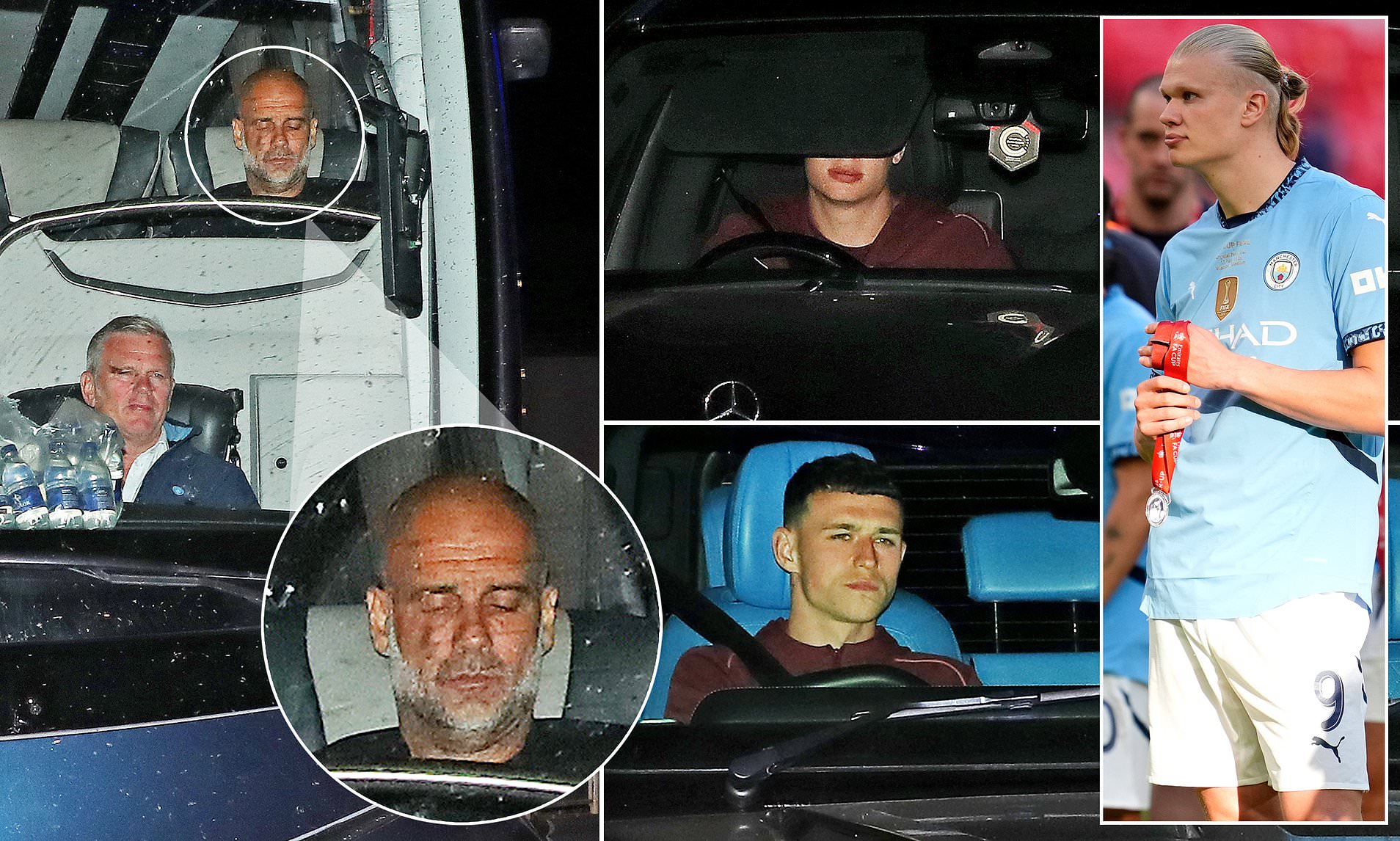 Pep Guardiola cuts a dejected figure after FA Cup final loss