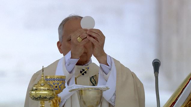 Pope Leo XIV celebrates first eucharist as Bishop of Rome