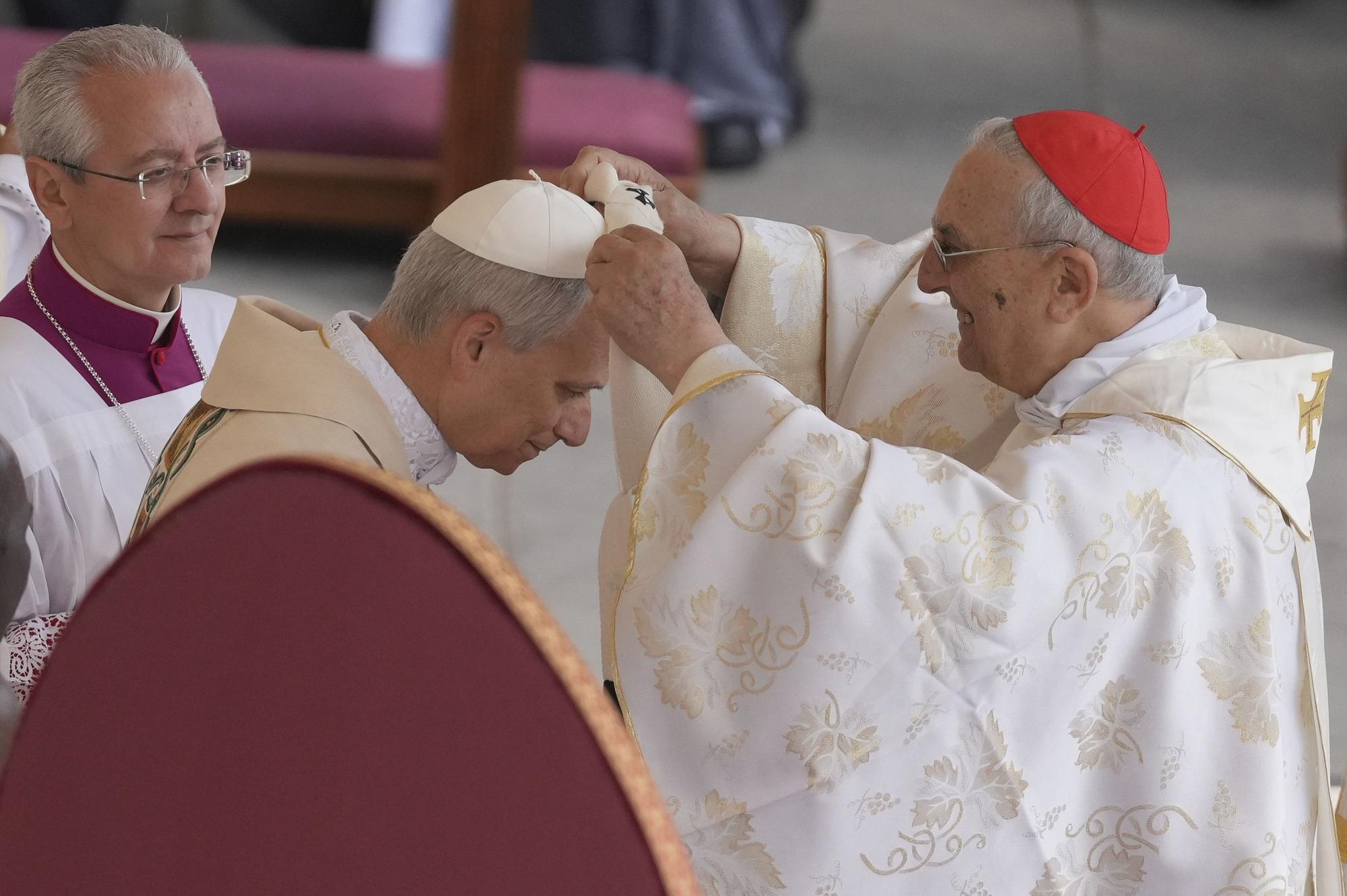 Pope Leo XIV gives first major address at inauguration attended by ...