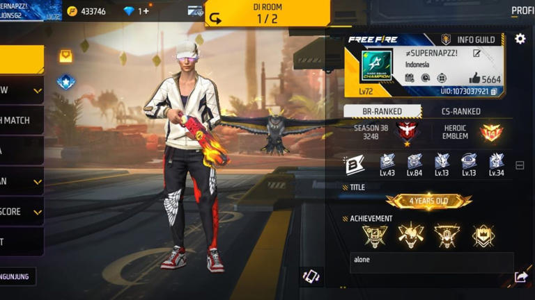 Tinggal Login, 13 Akun FF Sultan Gratis Hari Ini 23 Mei 2025, Email dan ...