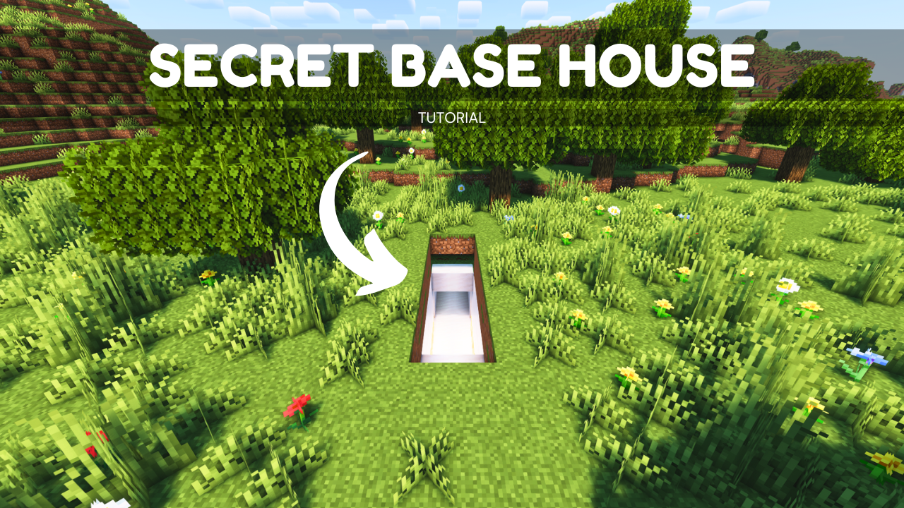 How to Build a Secret Base House in Minecraft 🕵️‍♂️ | Epic Hidden ...