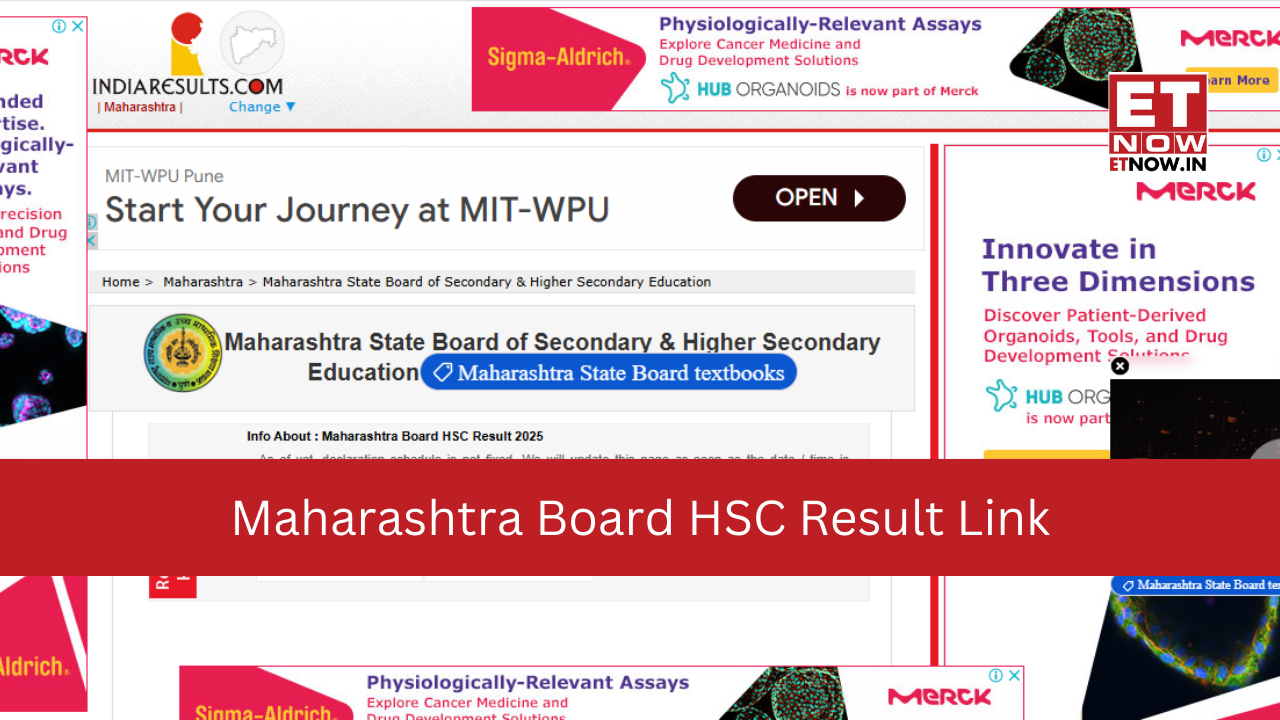 Indiaresults.com Maharashtra Board HSC Result 2025 at mahresult.nic.in ...