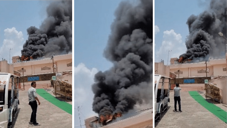 VIDEO: Massive Fire Erupts At Gate No. 1 Of Mahakaleshwar Temple In ...