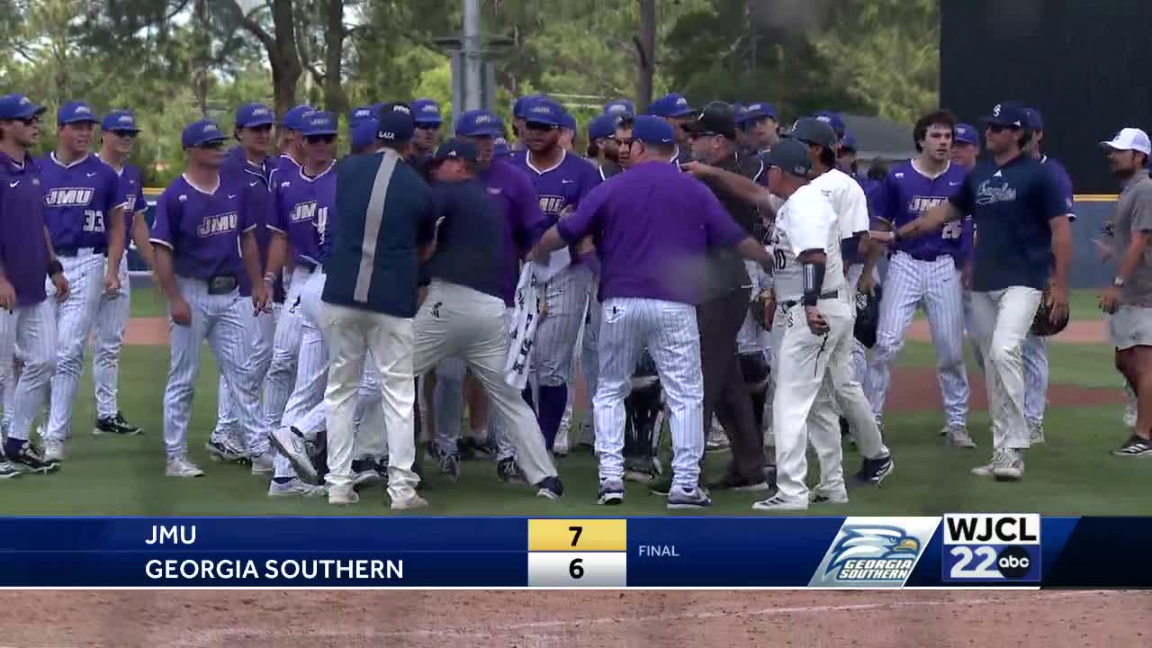 Georgia Southern baseball comes up short against JMU as tempers flare