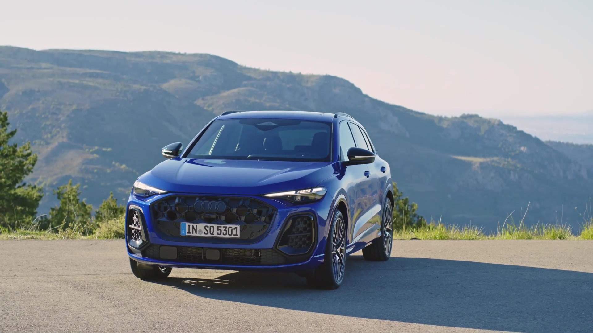 The new Audi SQ5 SUV Design Preview in Ultra blue metallic