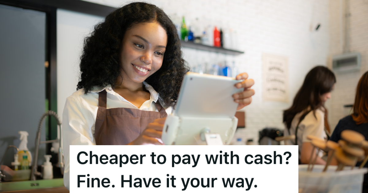 Restaurant Charges An Extra Fee When Customers Pay With A Credit Card ...