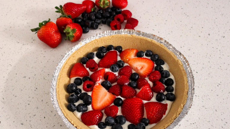 This Fresh Berry Pie Is More Of A Parfait In A Pie Crust Than An Actual Pie