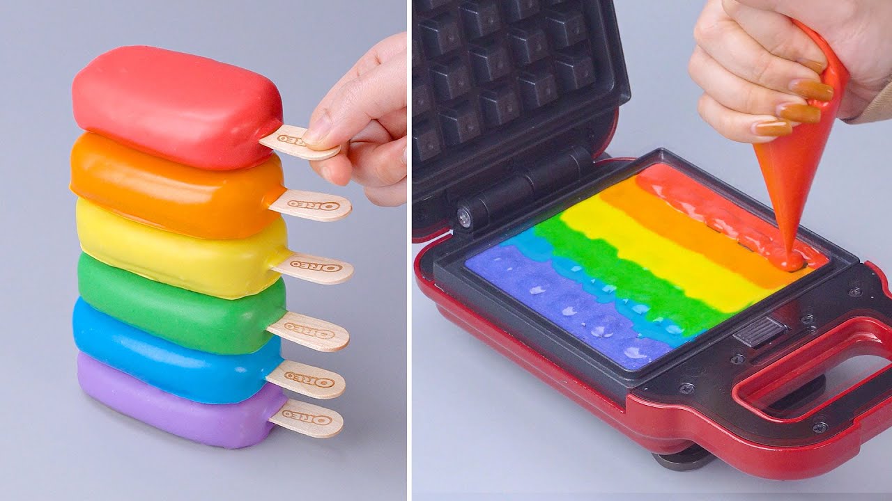 Perfect Colorful Cake Decorating Tutorial 🌈🎂 | Easy, Bright ...