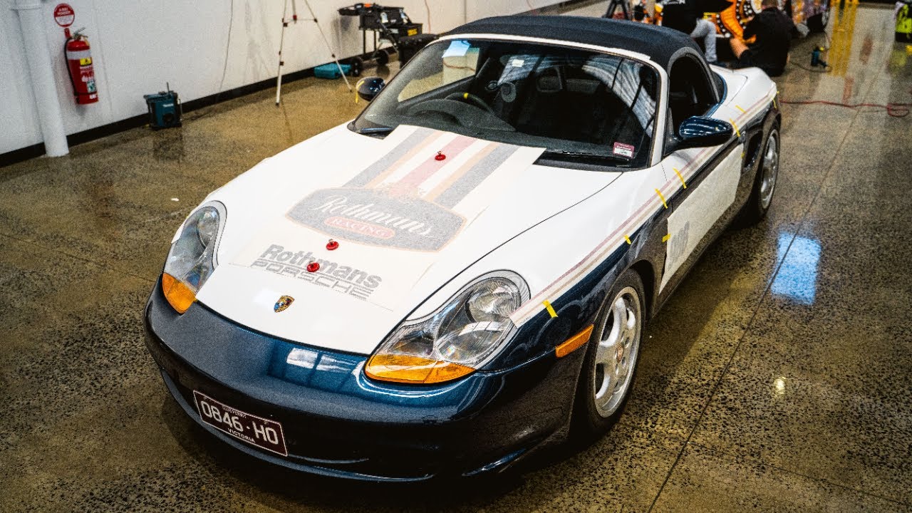 Wrapping a Porsche Boxster 986