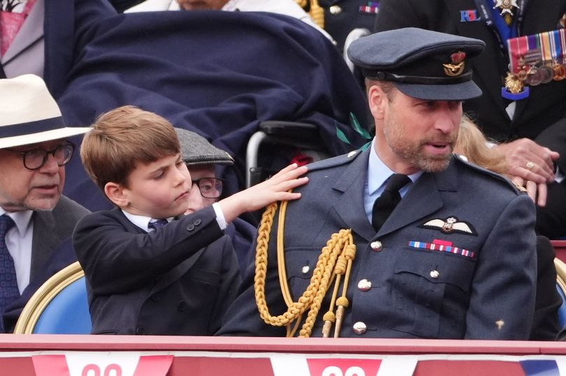 Prince Louis pulls cheeky face and vies for dad William's attention at ...