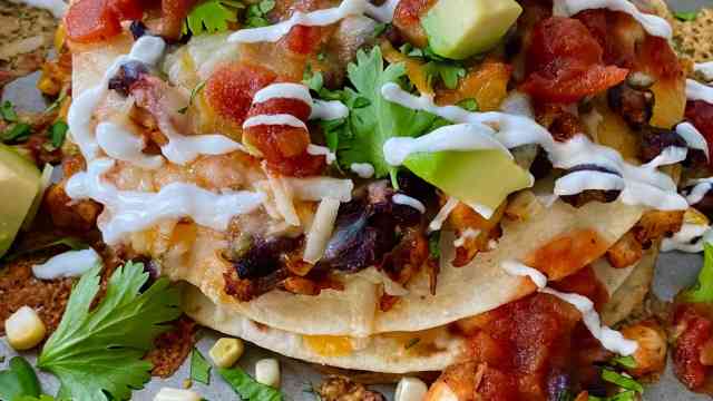 Tortilla stack recipe is cheesy goodness!