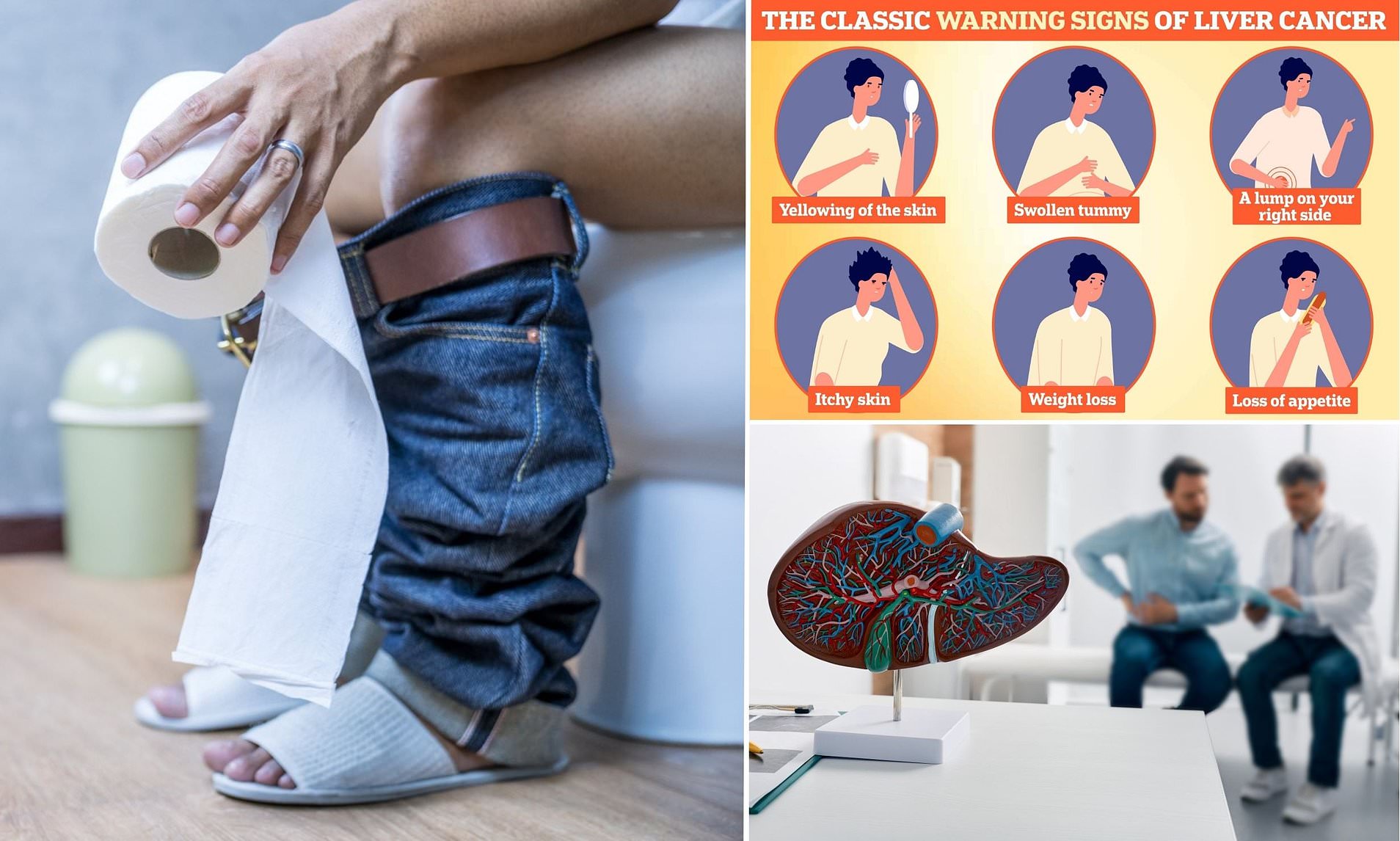 Two 'vague' toilet symptoms that are a warning sign of liver cancer