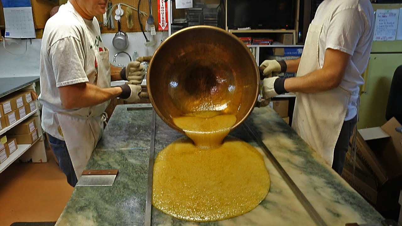 Making Raspberry Candy Canes