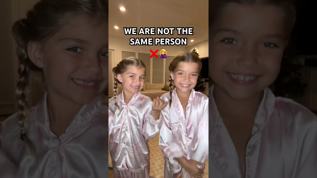 Twins try the "not the same person" trend