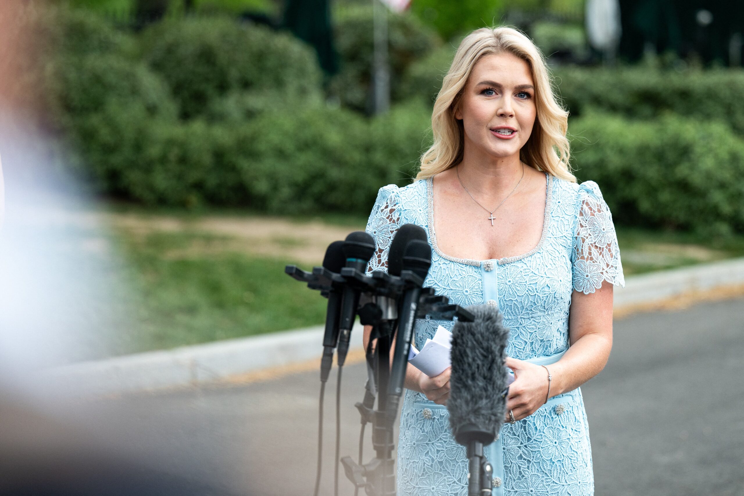 Leavitt Suffers Border Wall Gaffe as Trump’s Press Secretary