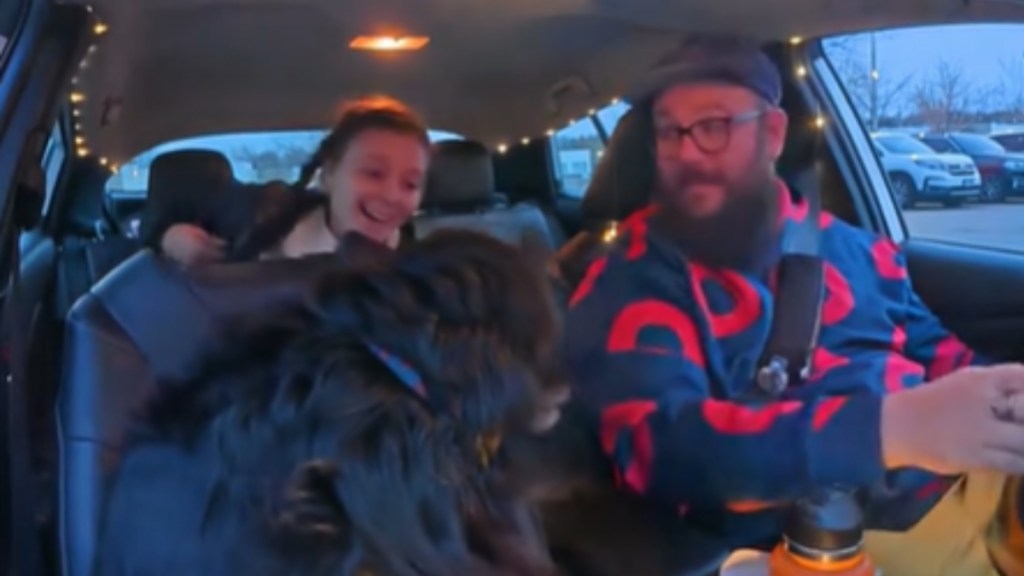 Uber Driver's Dog Senses Grieving Passenger Needs Him & Hops In Backseat