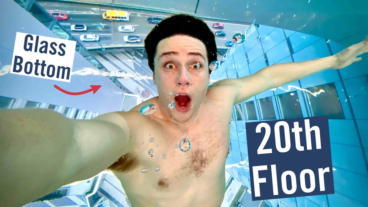 Swimming in the Sky – Canada’s 200-Foot-High Glass-Bottom Pool