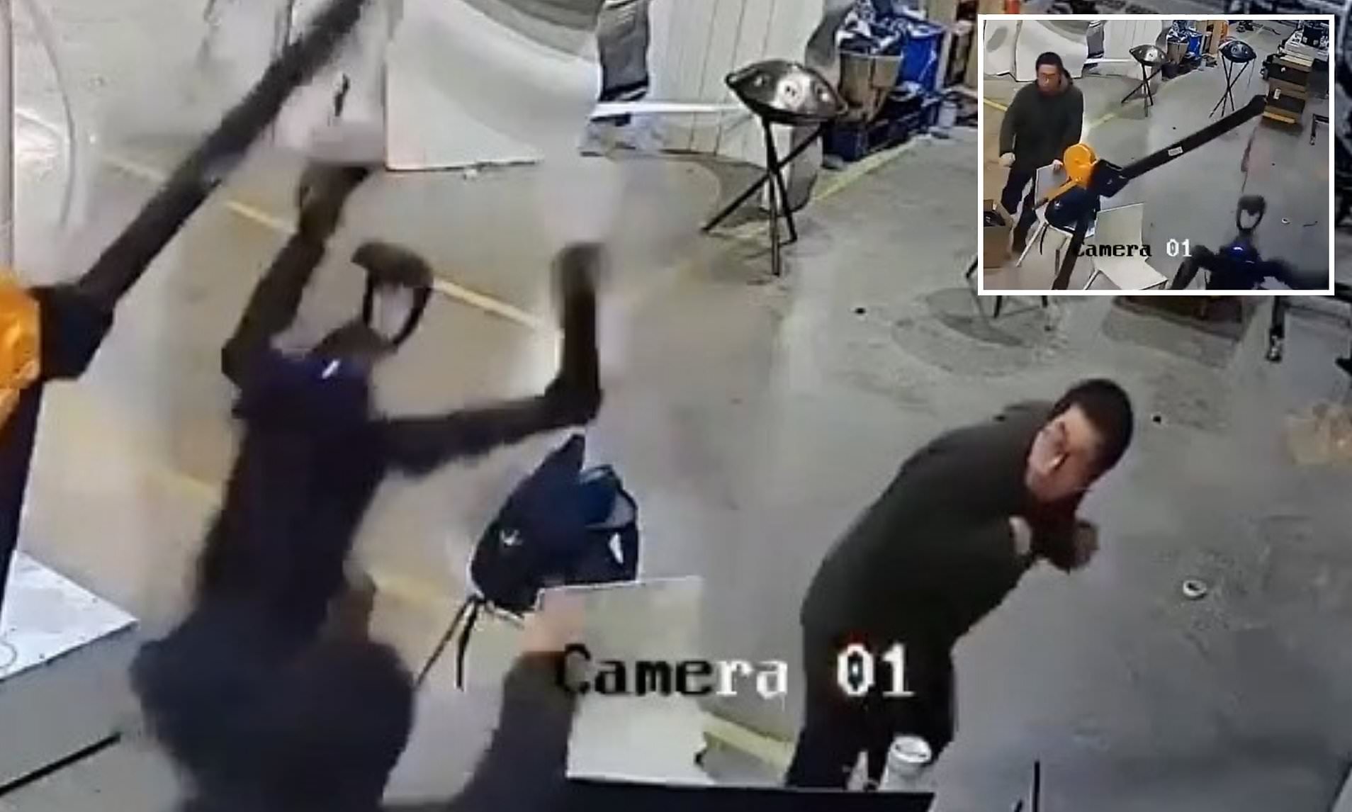 Humanoid robot wakes up and starts attacking its handlers while trying ...